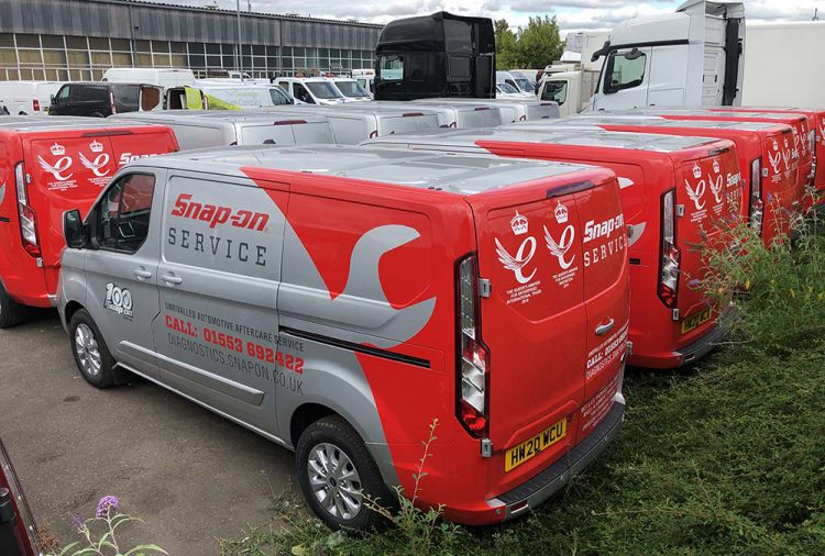 The Cambridge Sign Company - SNAP-ON Service Van Fleet Wraps
